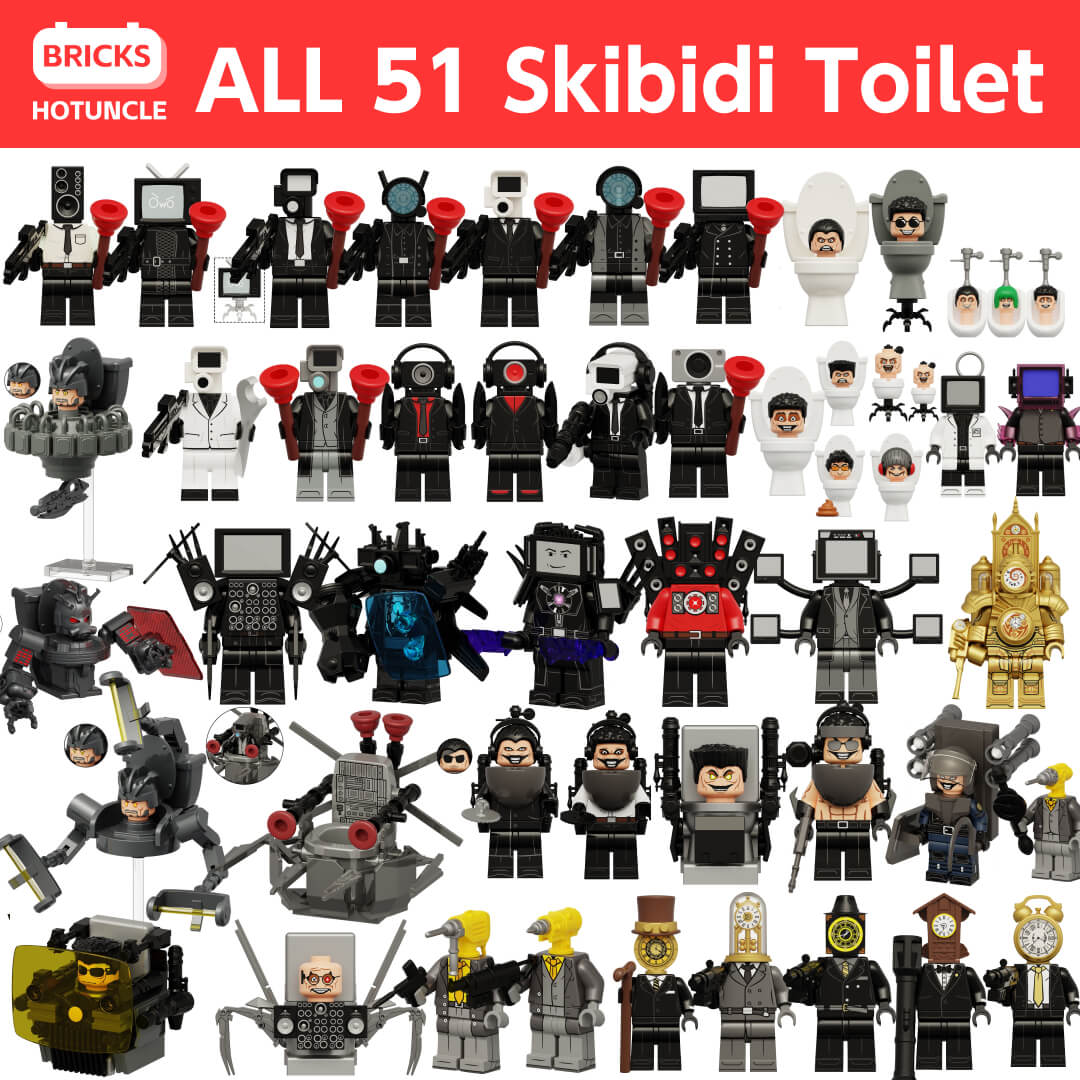 All 51 Skibidi Toilet Figures – Hotuncle Bricks