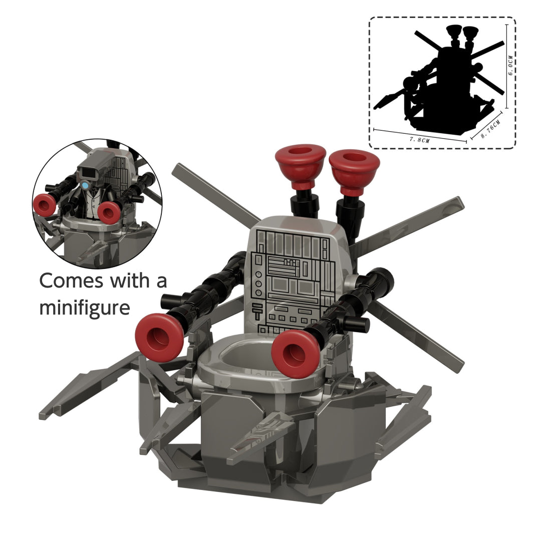 Skibidi Toilet | K2186 Upgraded Plunger Cameraman – Hotuncle Bricks