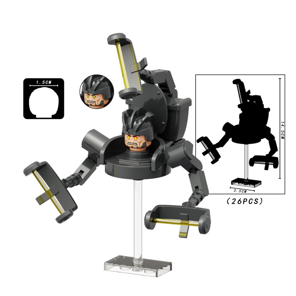 Skibidi Toilet | K2184 Upgraded Detainer Astro Toilet – Hotuncle Bricks